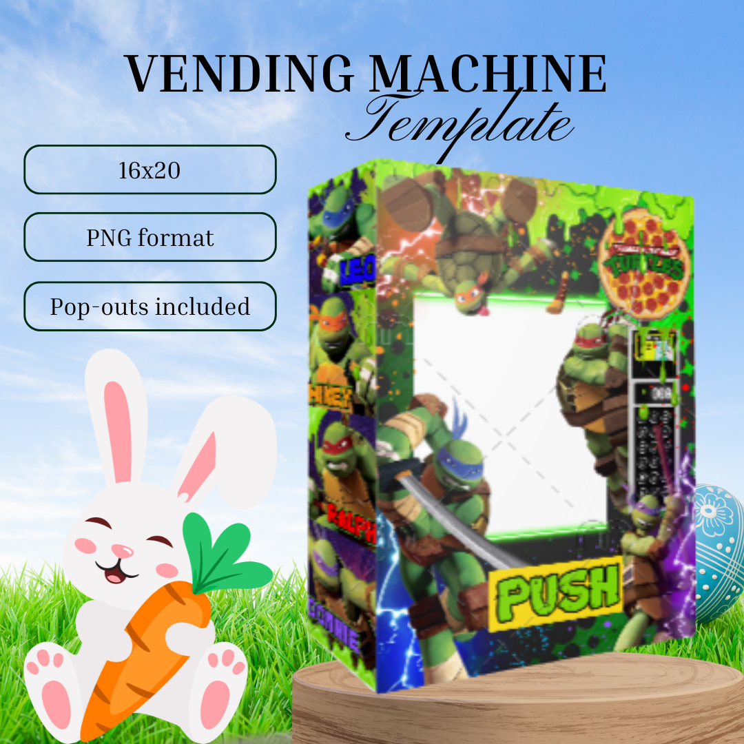 Easter Teenage Mutant Ninja Turtles (TMNT) Vending Machine Template ...
