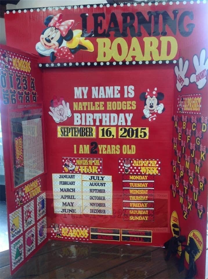 Minnie Mouse learning board | Kreations by MK