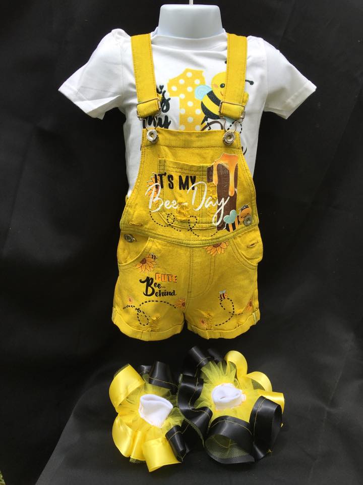 Bee Day Overalls | Kreations by MK