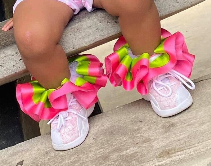 Stacked Ribbon Socks | Kreations by MK