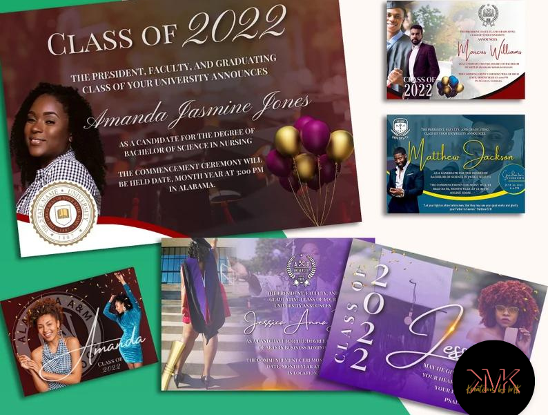 Custom Graduation Invitations | Kreations by MK