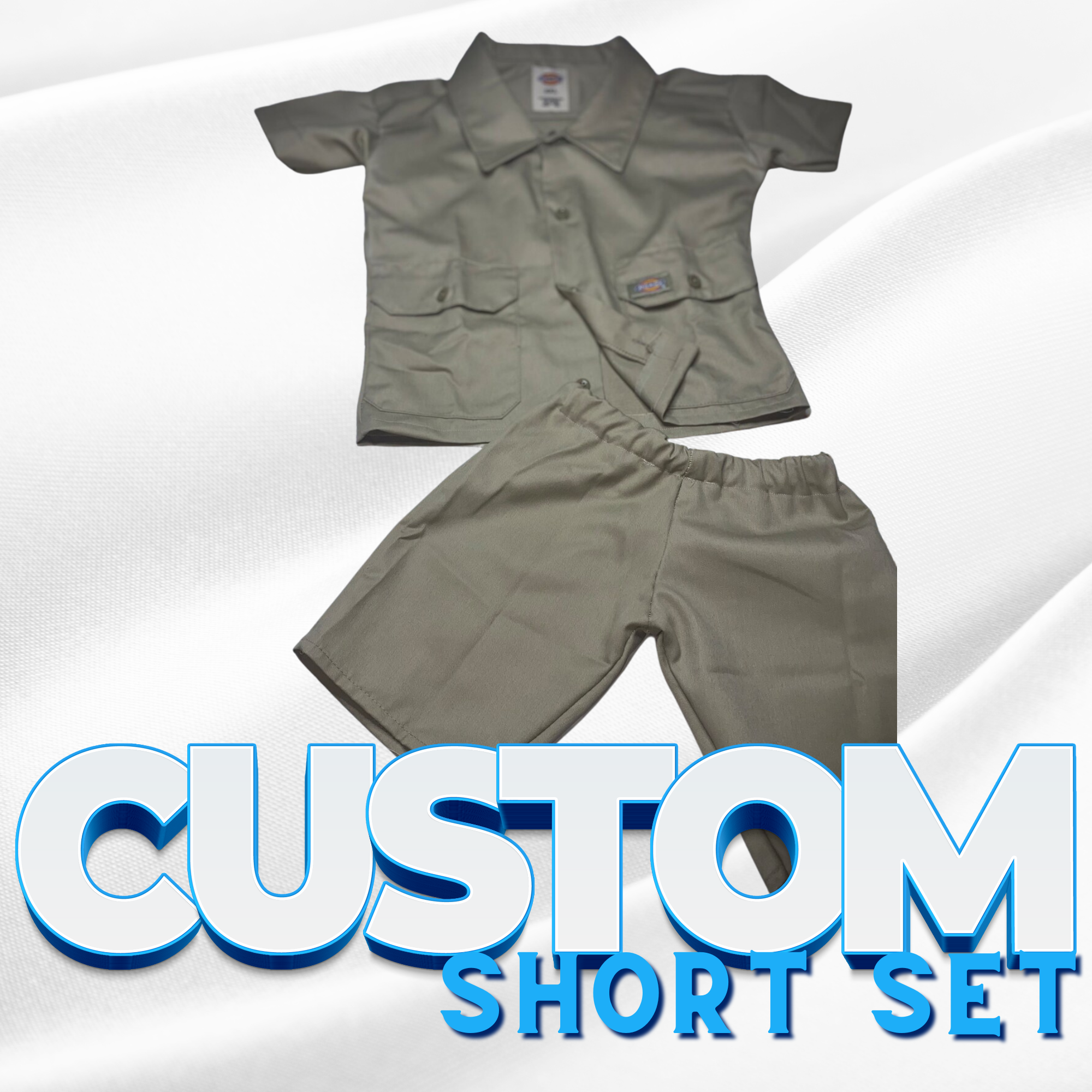 Custom 2pc Dickie Short Set | Kreations by MK