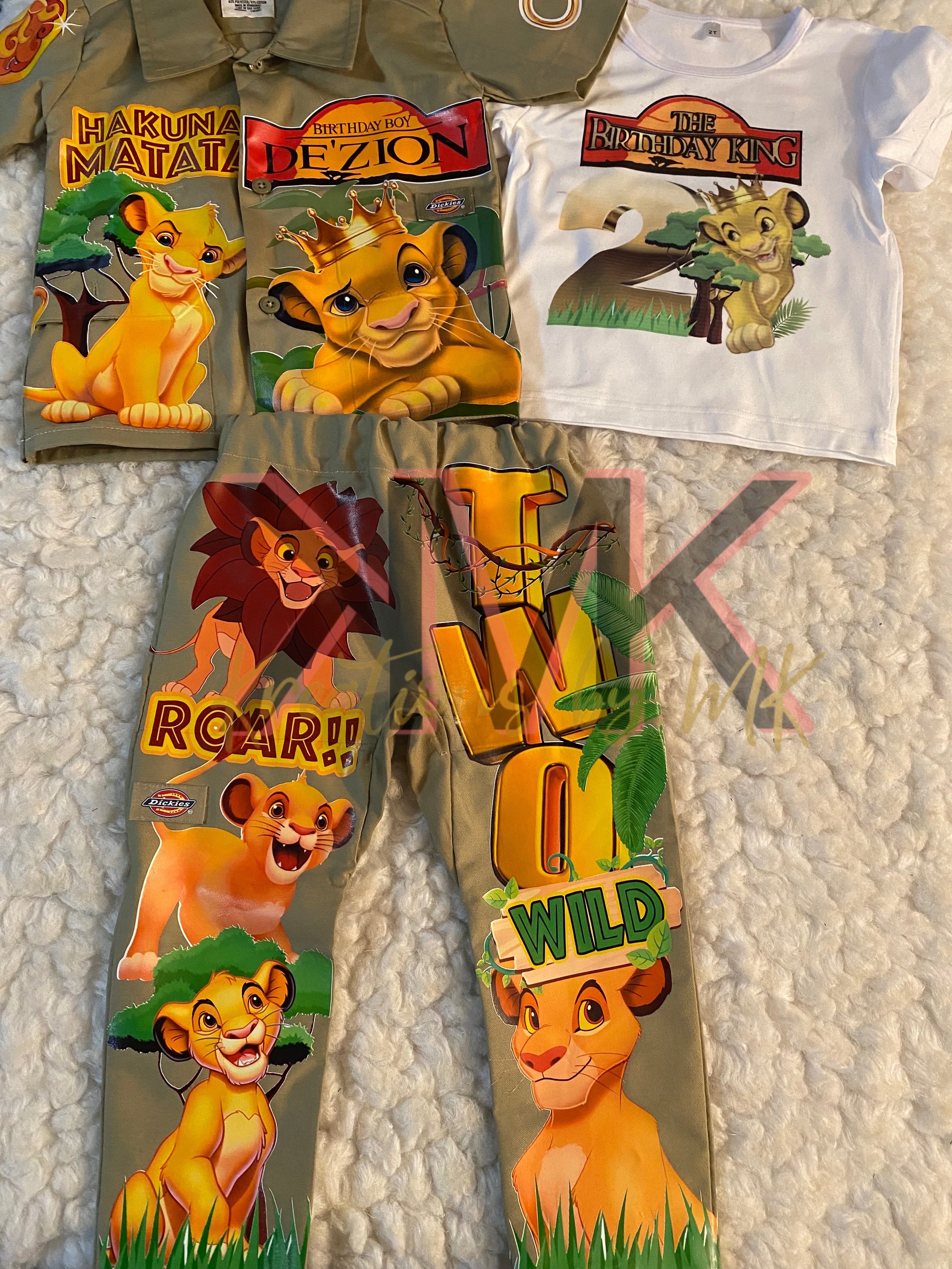 Lion King 2pc Dickie set | Kreations by MK