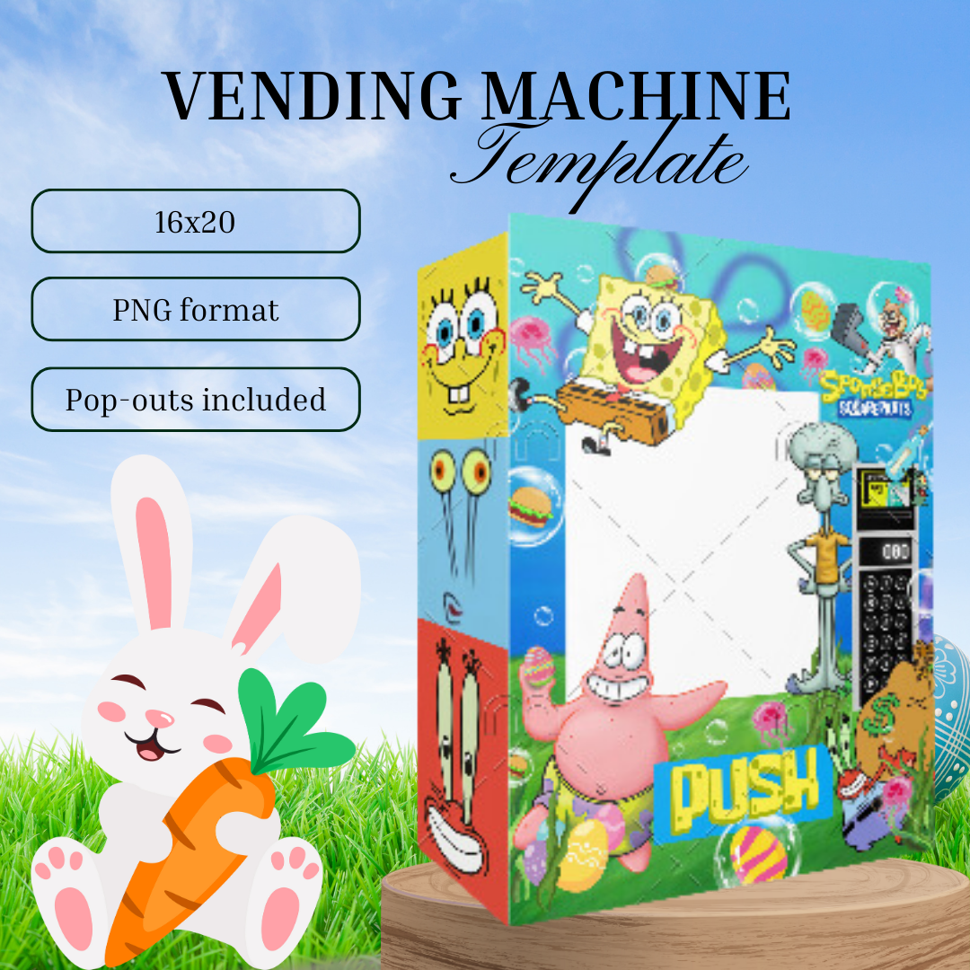 SpongeBob Vending Machine Template | Kreations by MK