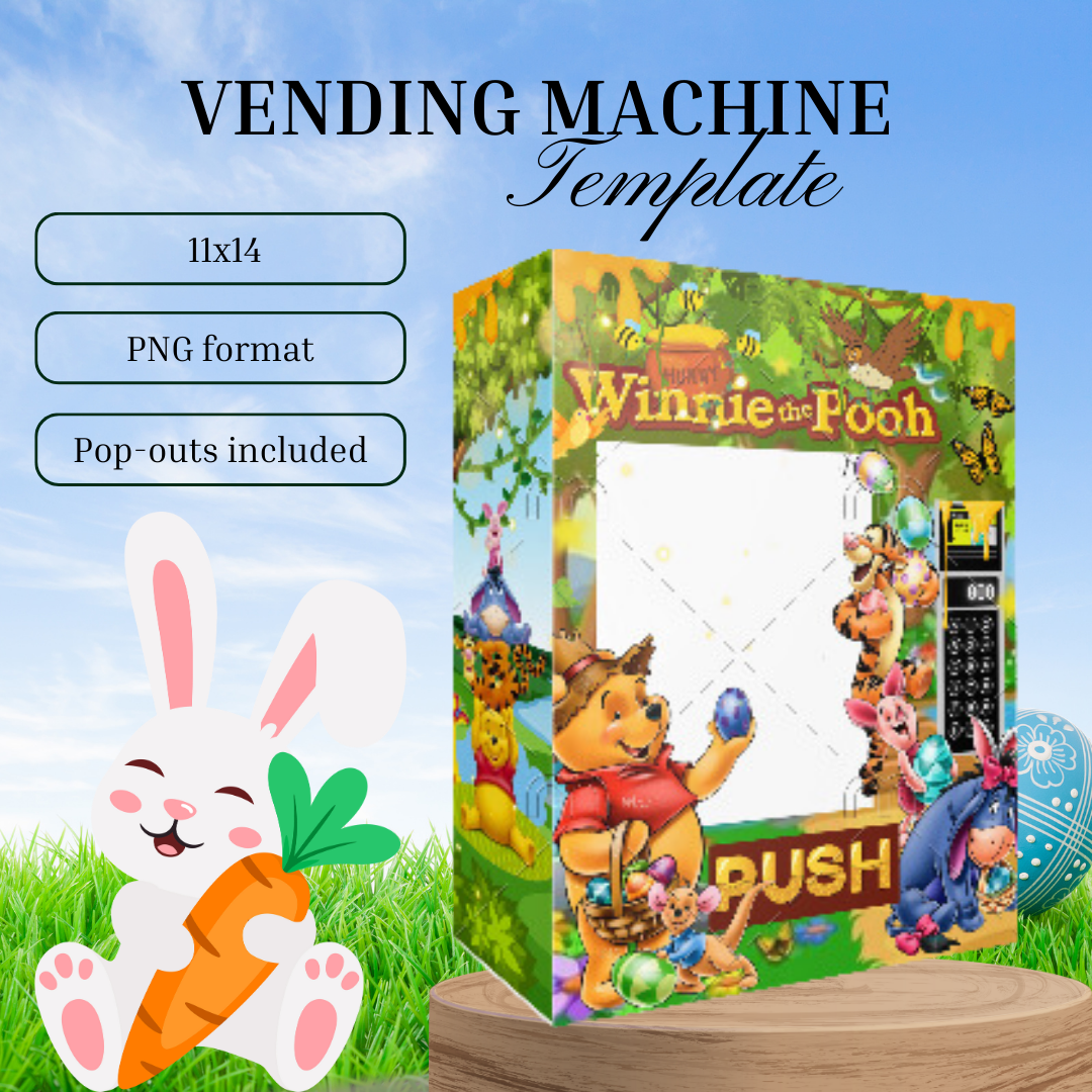 Winnie the Pooh Vending Machine Template | Kreations by MK