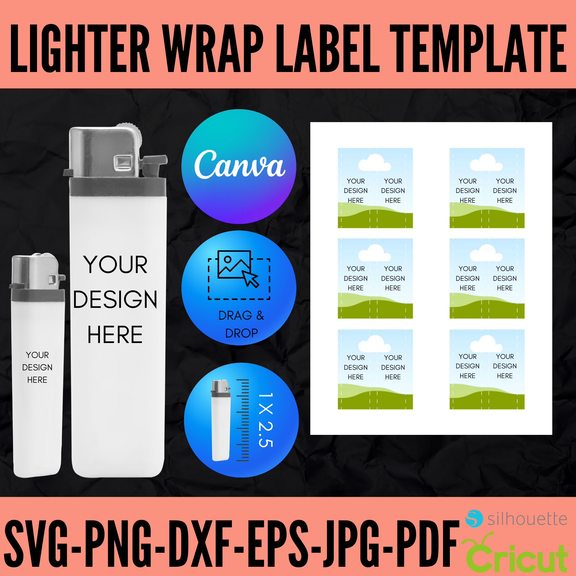 Lighter Wrap label Template | Kreations by MK